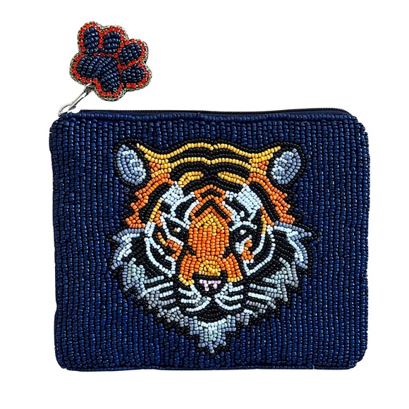 Lily Posh | Bags | Tiger Coin Purse Game Day Tigers Football Coin Pouch ...